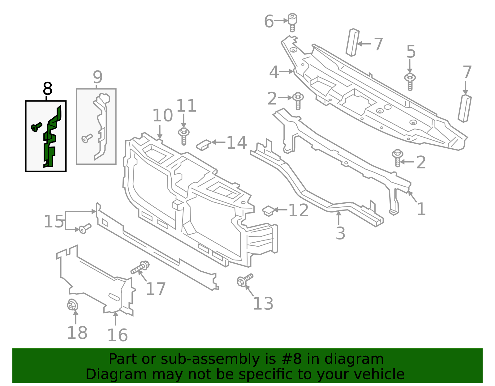 2020-2022 Ford Air Deflector lc3z8310h | TascaParts.com