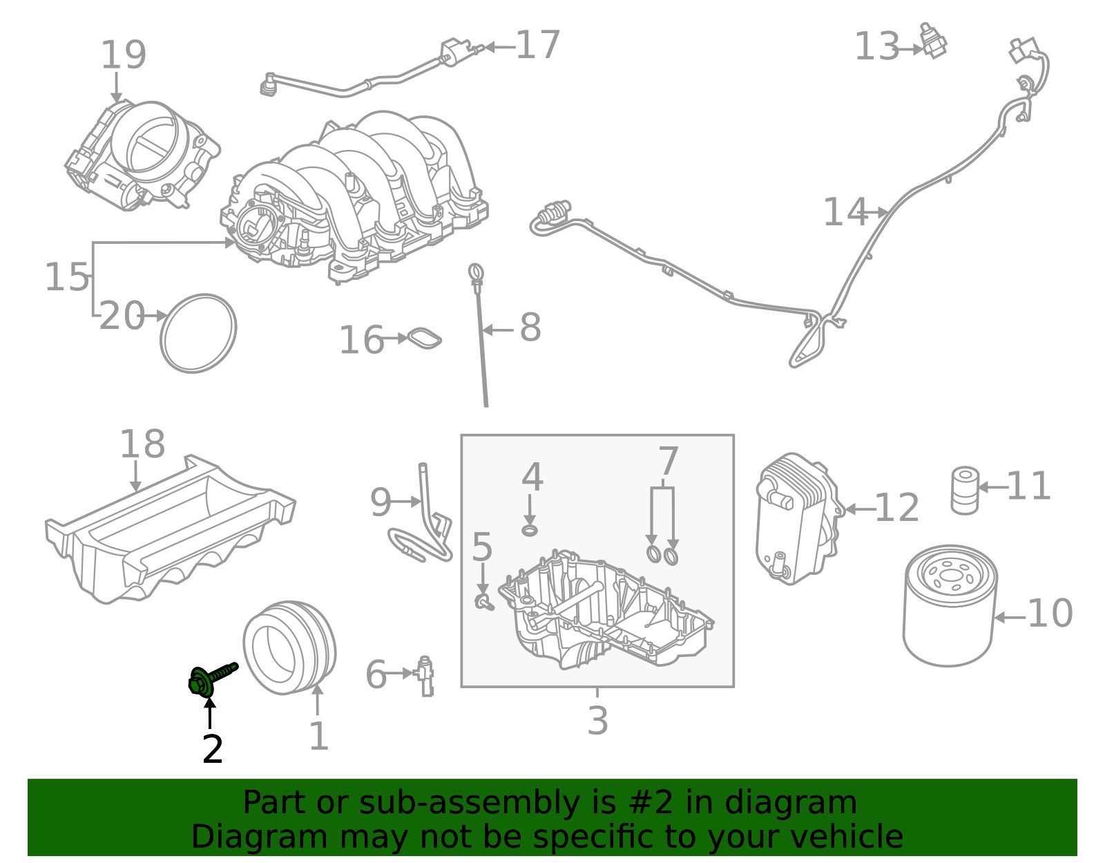LC3Z-6A340-A - Crankshaft Pulley Bolt 2020-2025 Ford | Online Ford ...