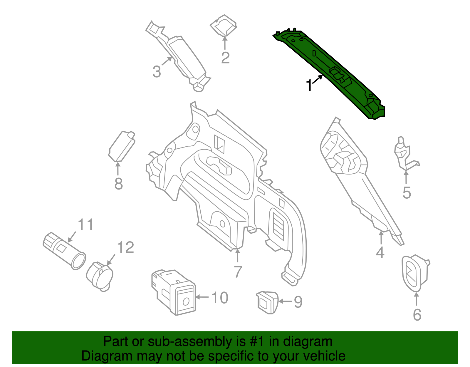 2013-2020 Infiniti Upper Quarter Trim 73918-3JA0A | Infiniti of Nashua
