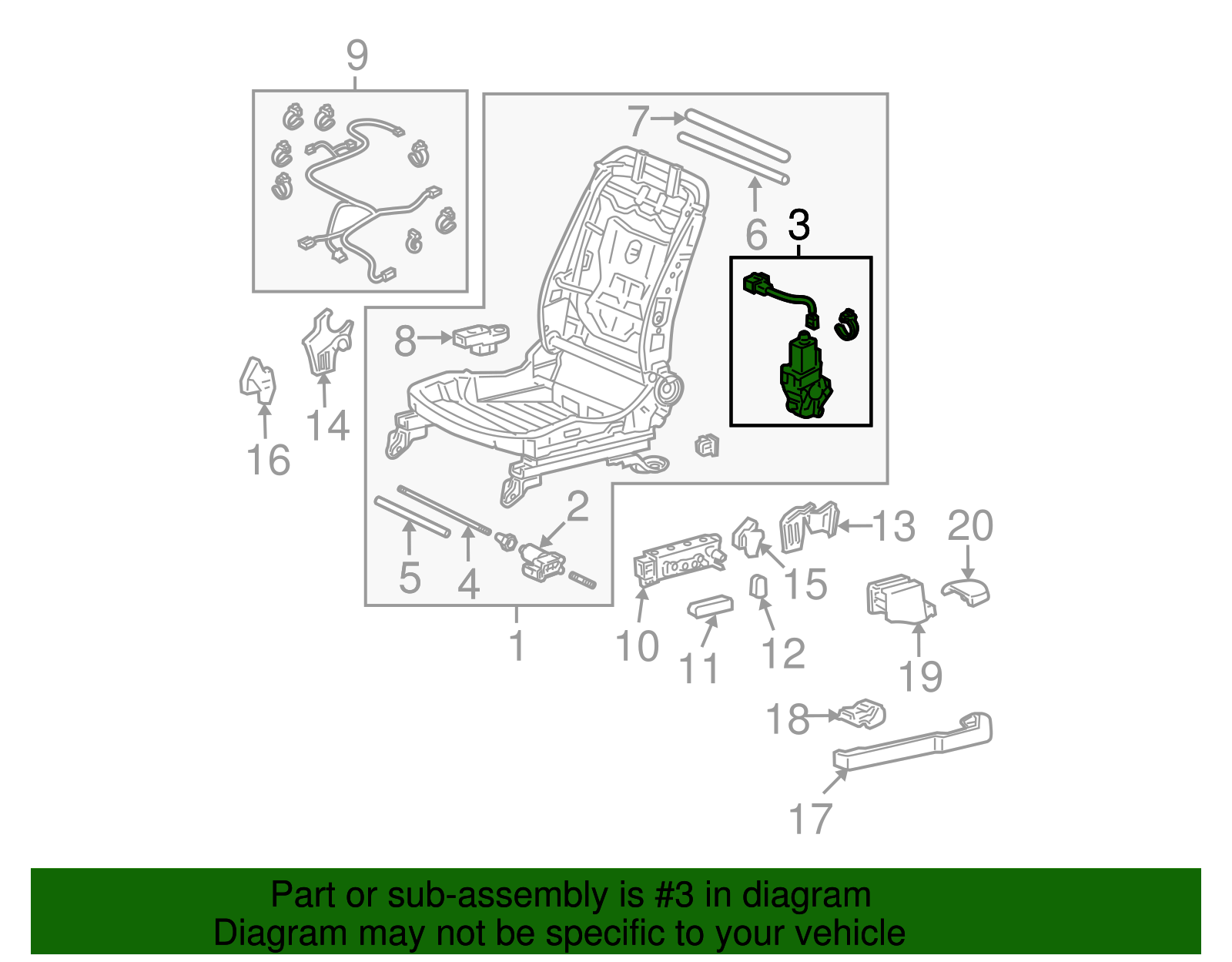 81612-TA5-A71 - Recline Motor | All Discount Parts Store
