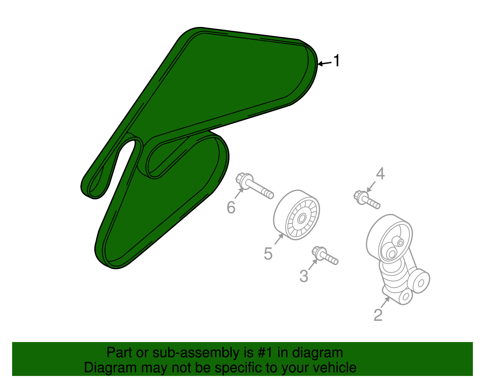 2006-2014 Hyundai Serpentine Belt 25212-3C100 | OEM Parts Online