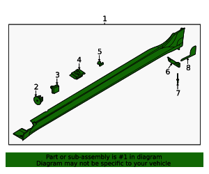 2025 Kia K5 Rocker Molding 87752-L2000 | OEM Parts Online