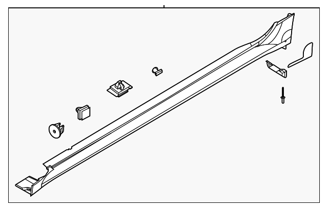 87752-L3000 - Rocker Molding 2021-2024 Kia K5 | Kia.Parts Store