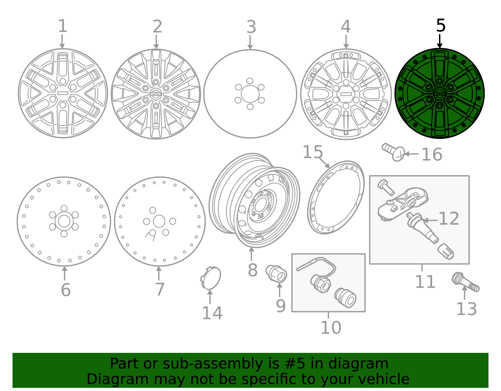 KL3Z-1007-D - Wheel Assembly Big 3 Auto Parts