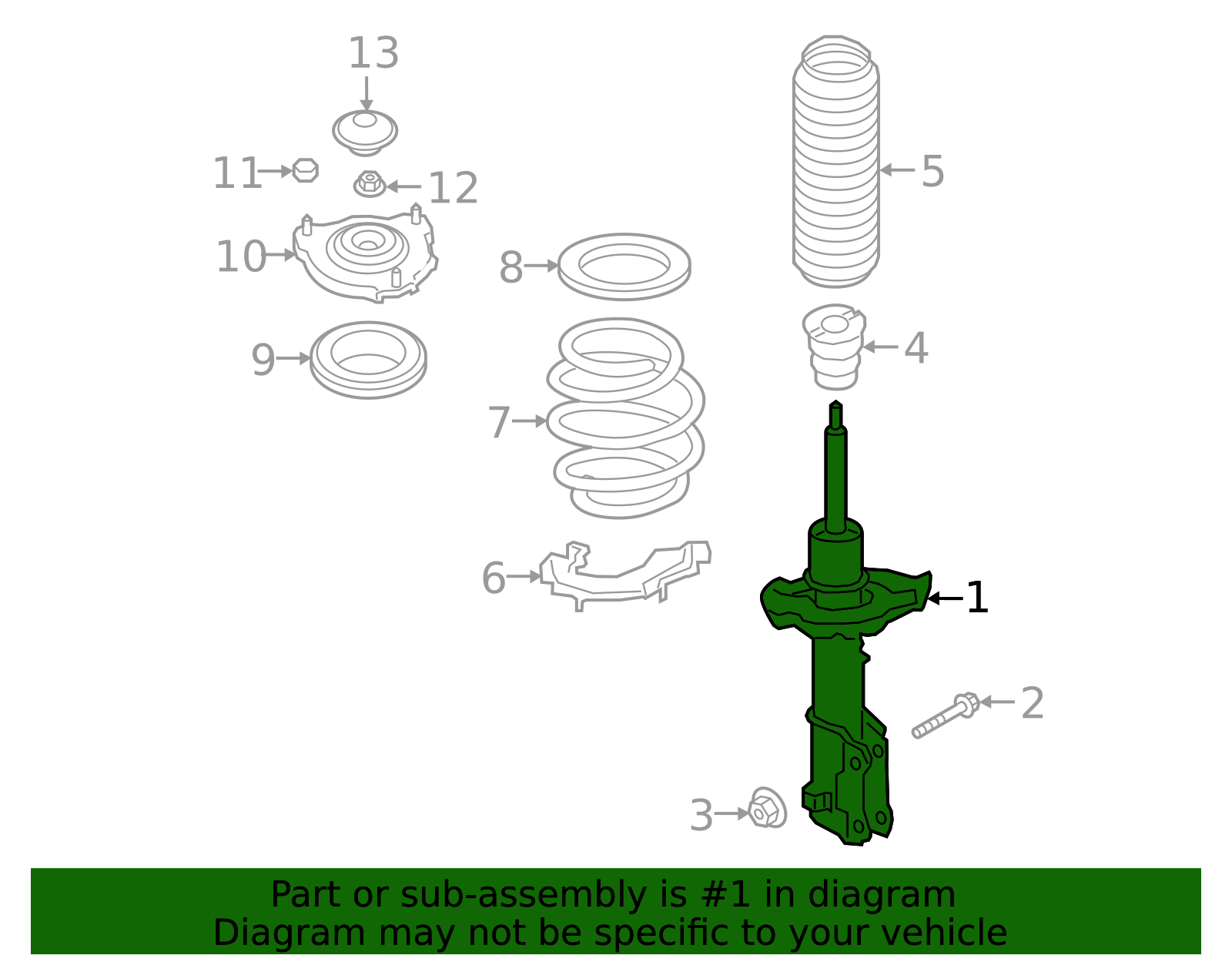 54650-M7730 - Strut 2022-2024 Kia Forte | Kia.Parts Store
