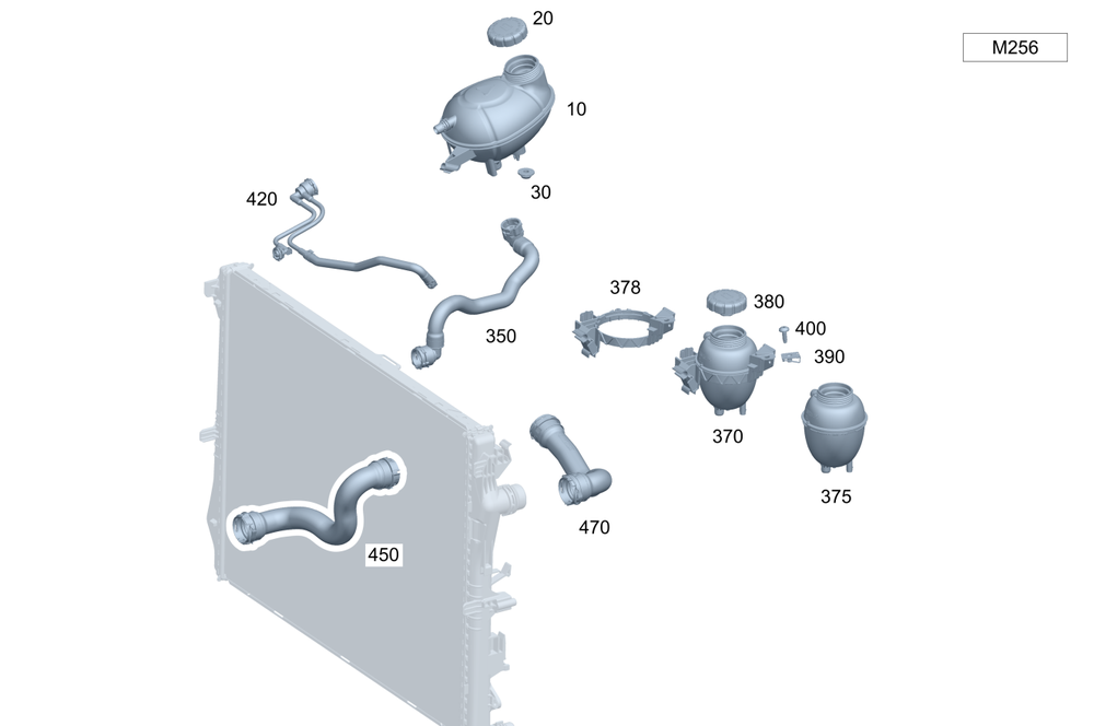 257-501-11-00 - Coolant Filling Hose 2019-2026 Mercedes-Benz | Mercedes ...