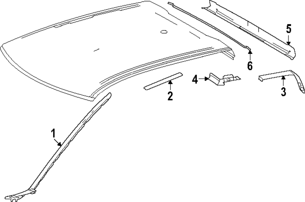 2024-2025 Toyota Tacoma Drip Molding 75504-AK010 | Toyota Parts Center