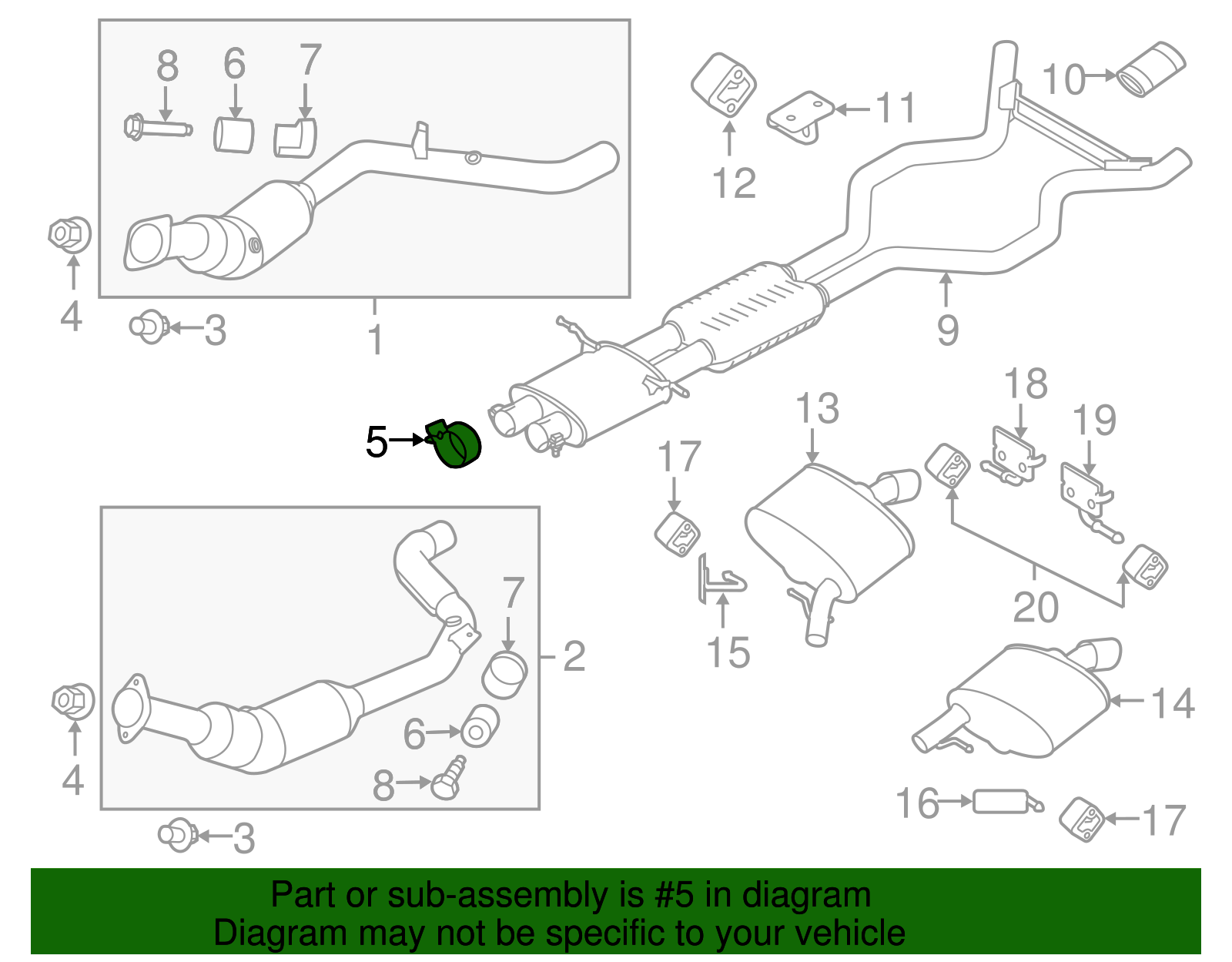 LR036438 - Clamp 2014-2024 Land Rover | Land Leaping Genuine British Parts