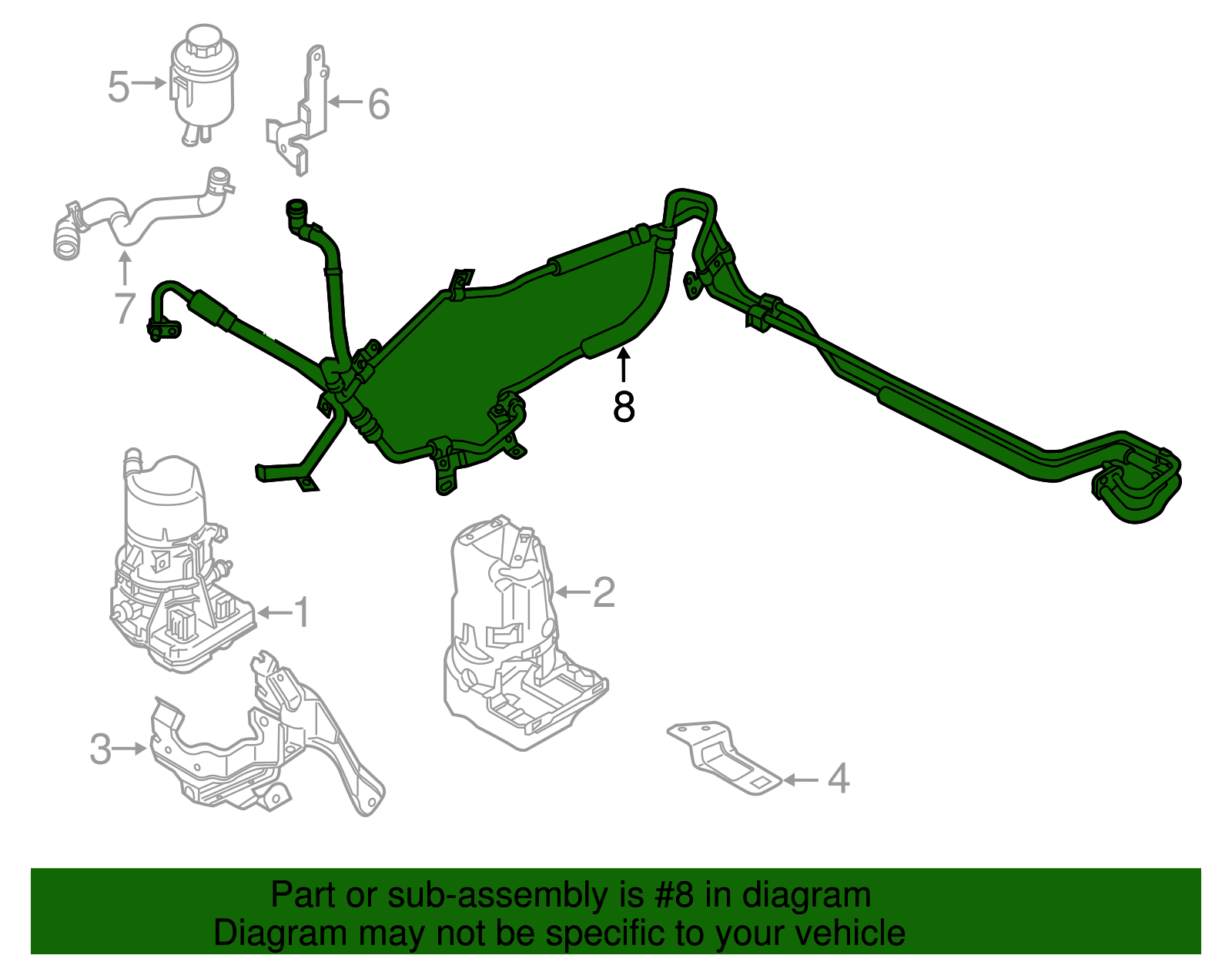 2015-2016 Volvo XC60 Pressure Hose 32400231 | Genuine Volvo Replacement ...