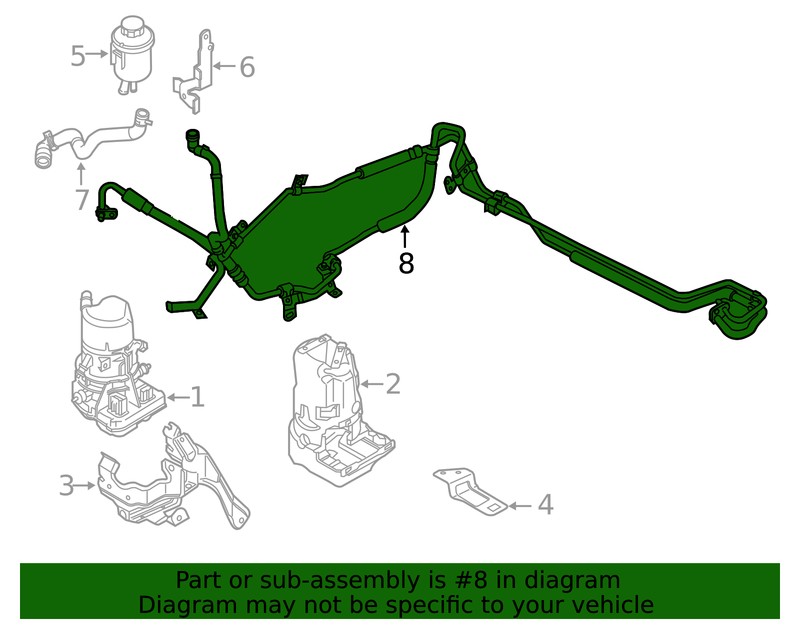 2015-2016 Volvo XC60 Pressure Hose 32400231 | Genuine Volvo Replacement ...