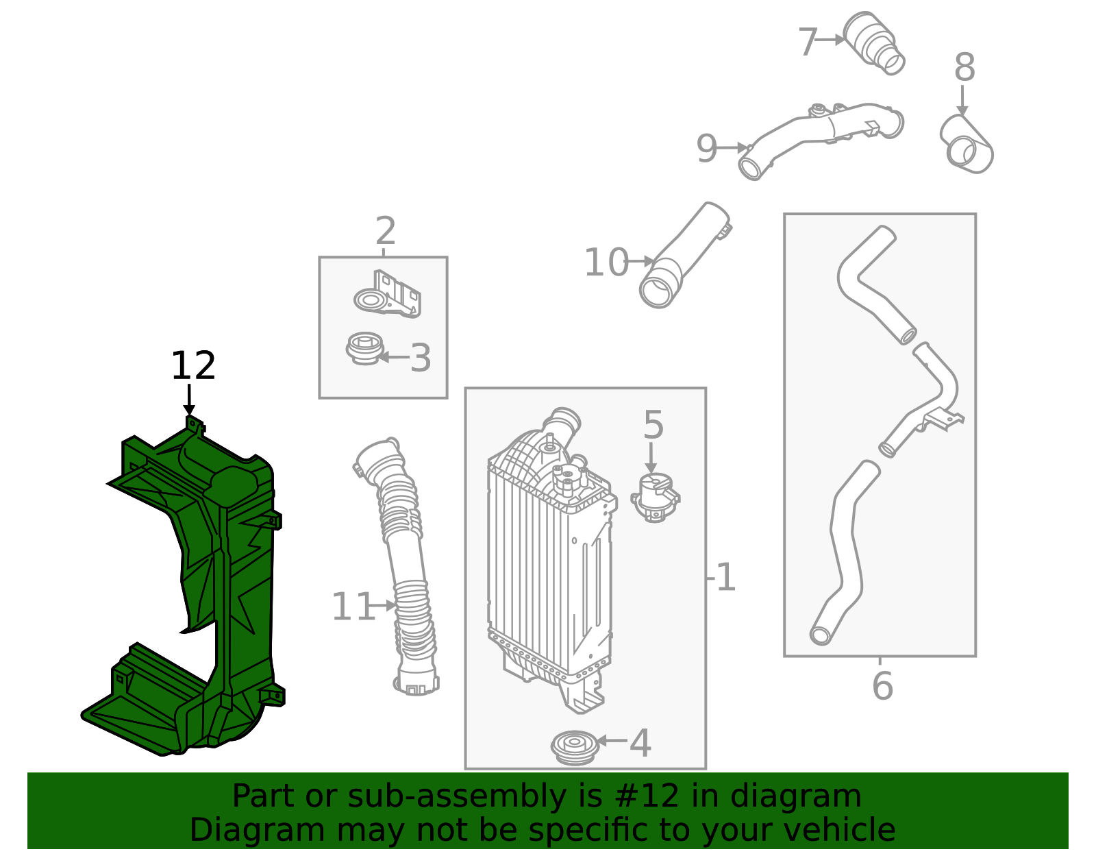 2021-2023 Hyundai Santa Fe Air Guide 28277-2M350 | MotorMotor