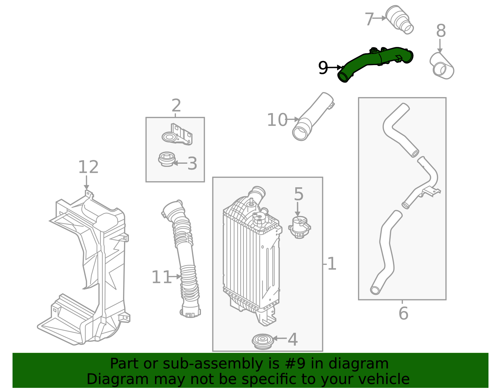 Hyundai - 28252-2M300 - Inter-Cooler Hose - 2021-2025 Hyundai | OEM ...
