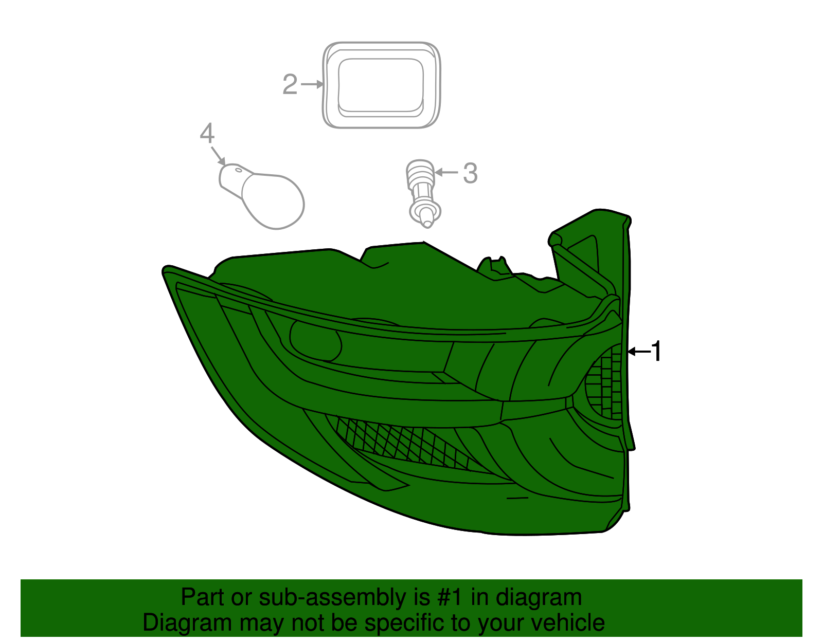 2015-2019 Land Rover Discovery Sport Tail Lamp LR135597 | OEM Parts Online