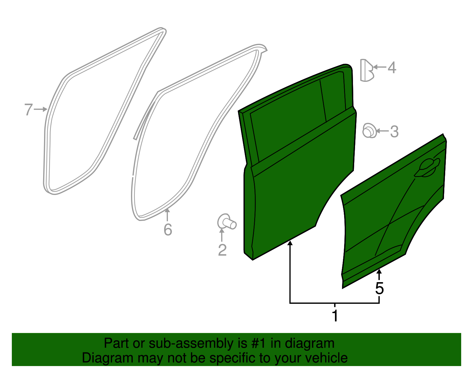 2017-2022 Kia Sportage Door Shell - Passenger Side (RH) 77004-D9000 ...