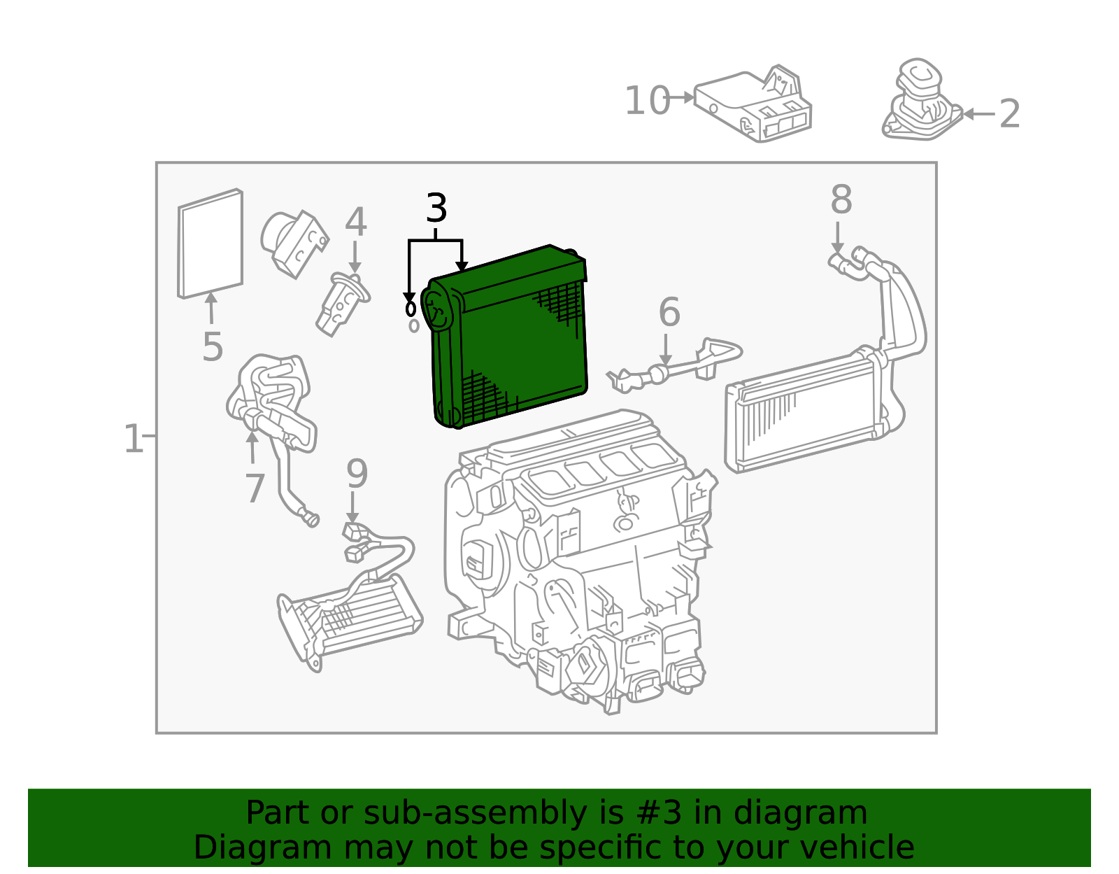 88501-60560 - Evaporator Core 2021 Toyota Land Cruiser | Toyota San ...