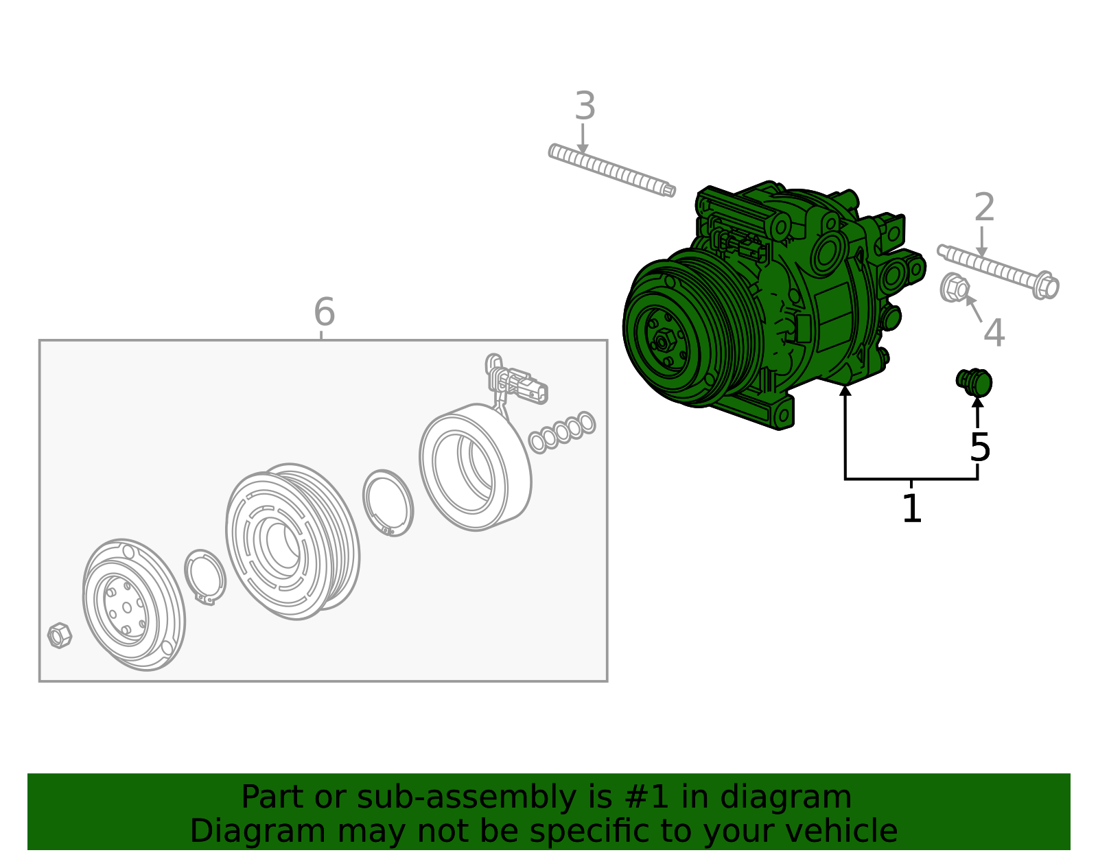 42769582 - 2024 GM - Air Conditioning Compressor Kit with Pressure ...