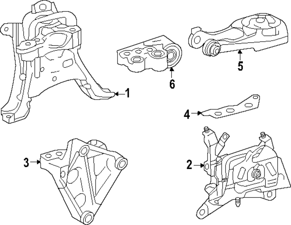 2023-2025 Toyota Corolla Side Mount Bracket 12315-37070 | Toyota Parts ...