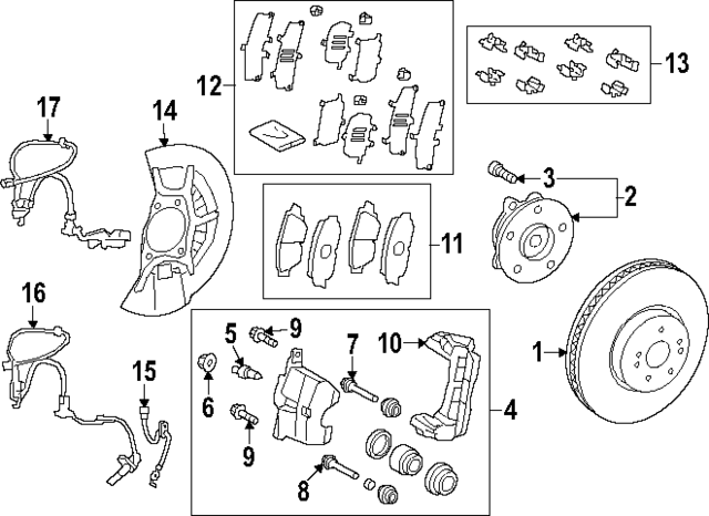 Genuine OEM Toyota Brake Pads Parts | Toyota Parts Center