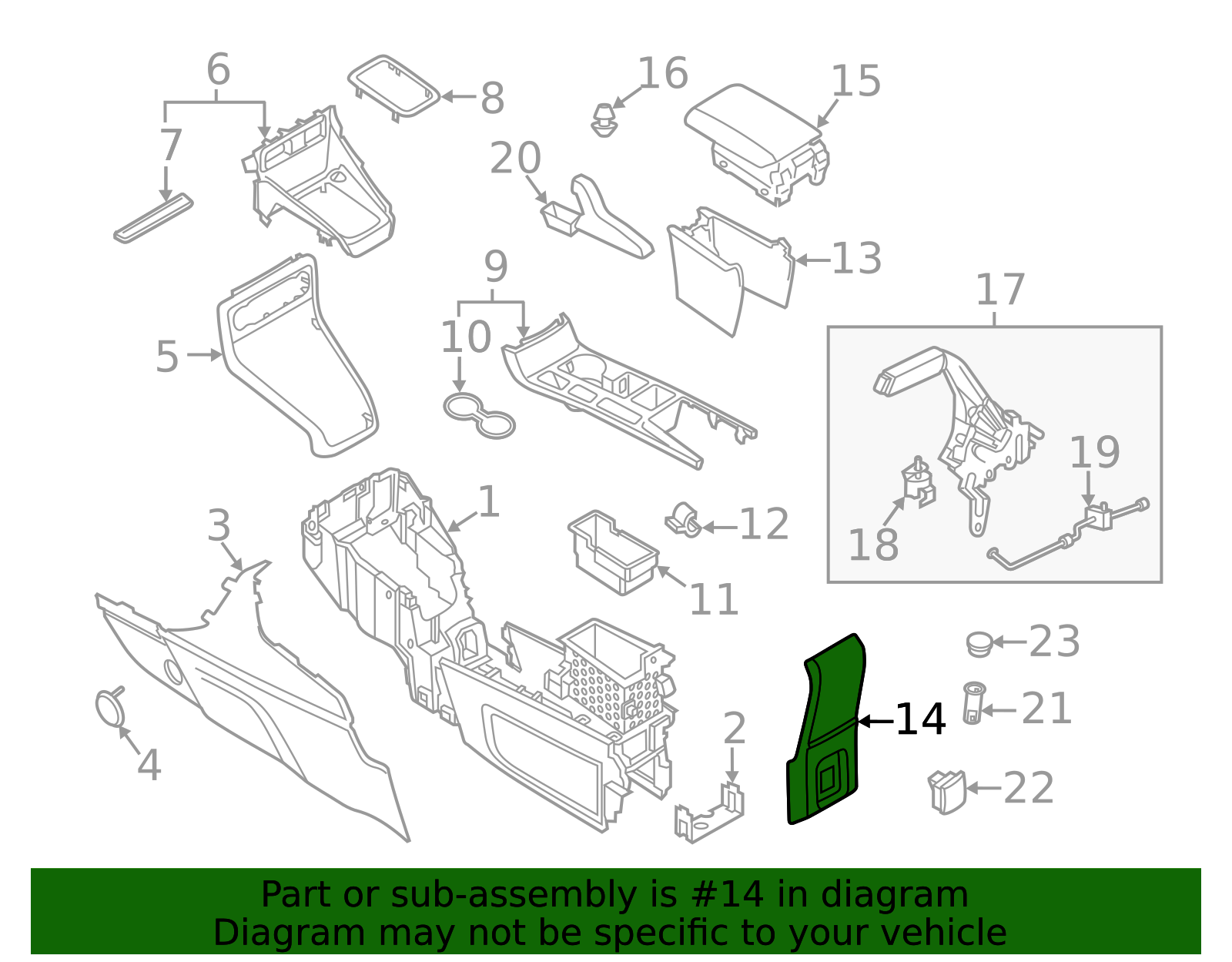 2018-2020 Ford EcoSport Front Trim GN1Z-58061A17-TA | Ford OEM Parts Outlet