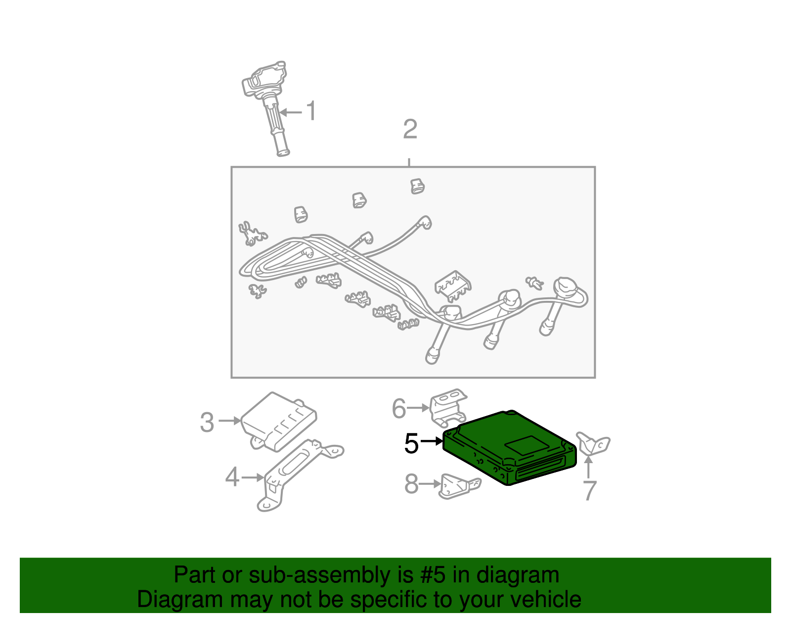 2004 Toyota Tacoma Engine Control Module (ECM) 89661-04830 | Toyota ...