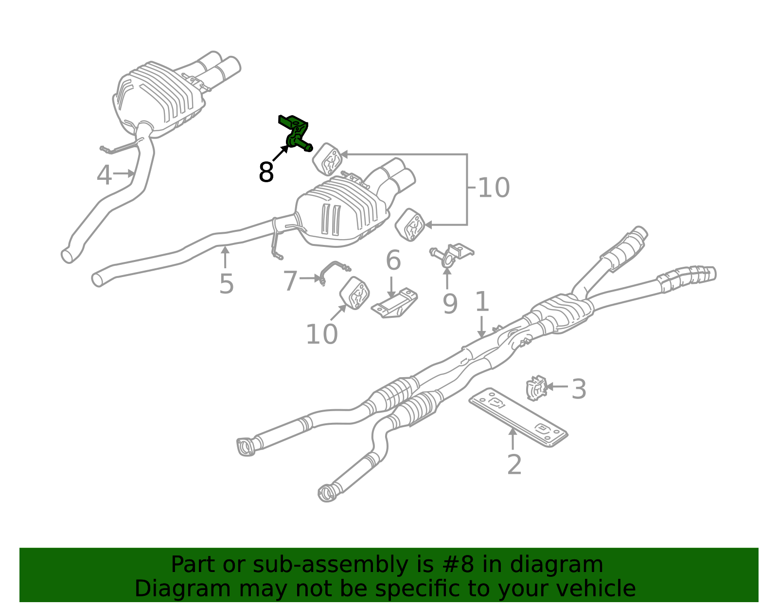 18-30-7-525-633 - High-Quality Rear Muffler Rear Support for 2006-2010 ...