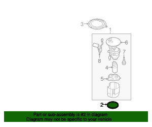 BJT6-42-165 - Fuel Pump Assembly O-Ring, BJT6-42-165 2014-2025 Mazda ...