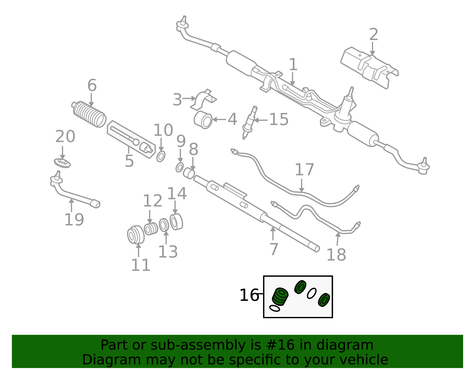 2006-2011 Hyundai Azera Seal Kit 57790-3KA20 | QuirkParts