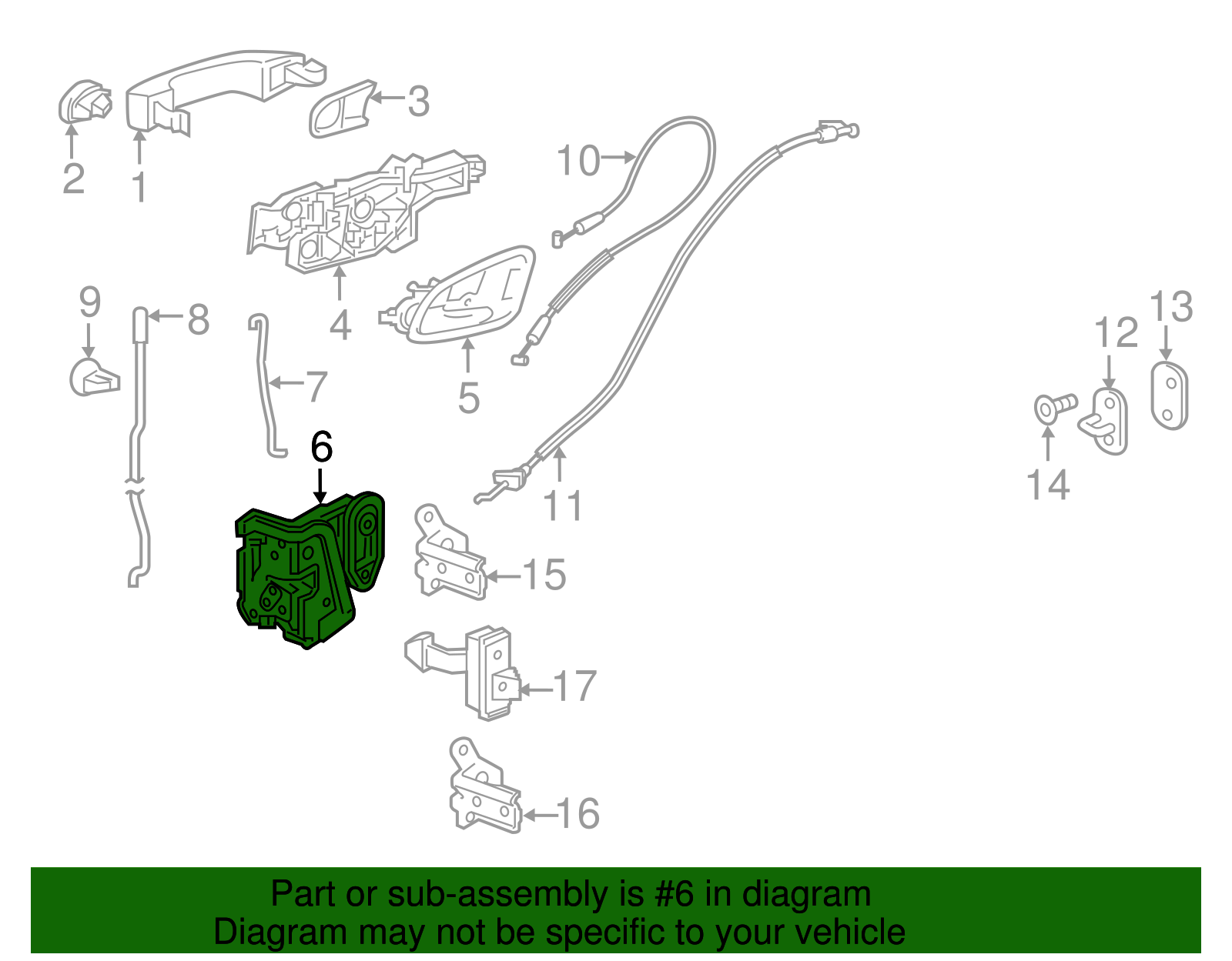 2020-2022 GM Latch 13546507 | Shop Matick Buick GMC