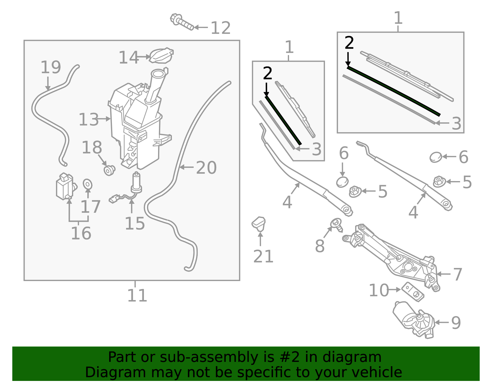 Wiper Blade Refill 98351-1R000 | OEM Hyundai Parts