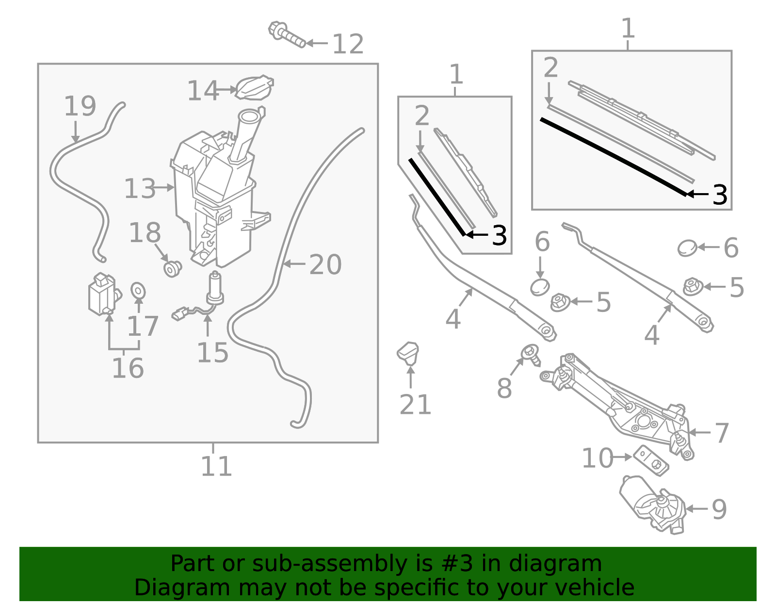 98355-1R000 - Hyundai Wiper Blade Rail 2016-2023 Hyundai | Performance ...