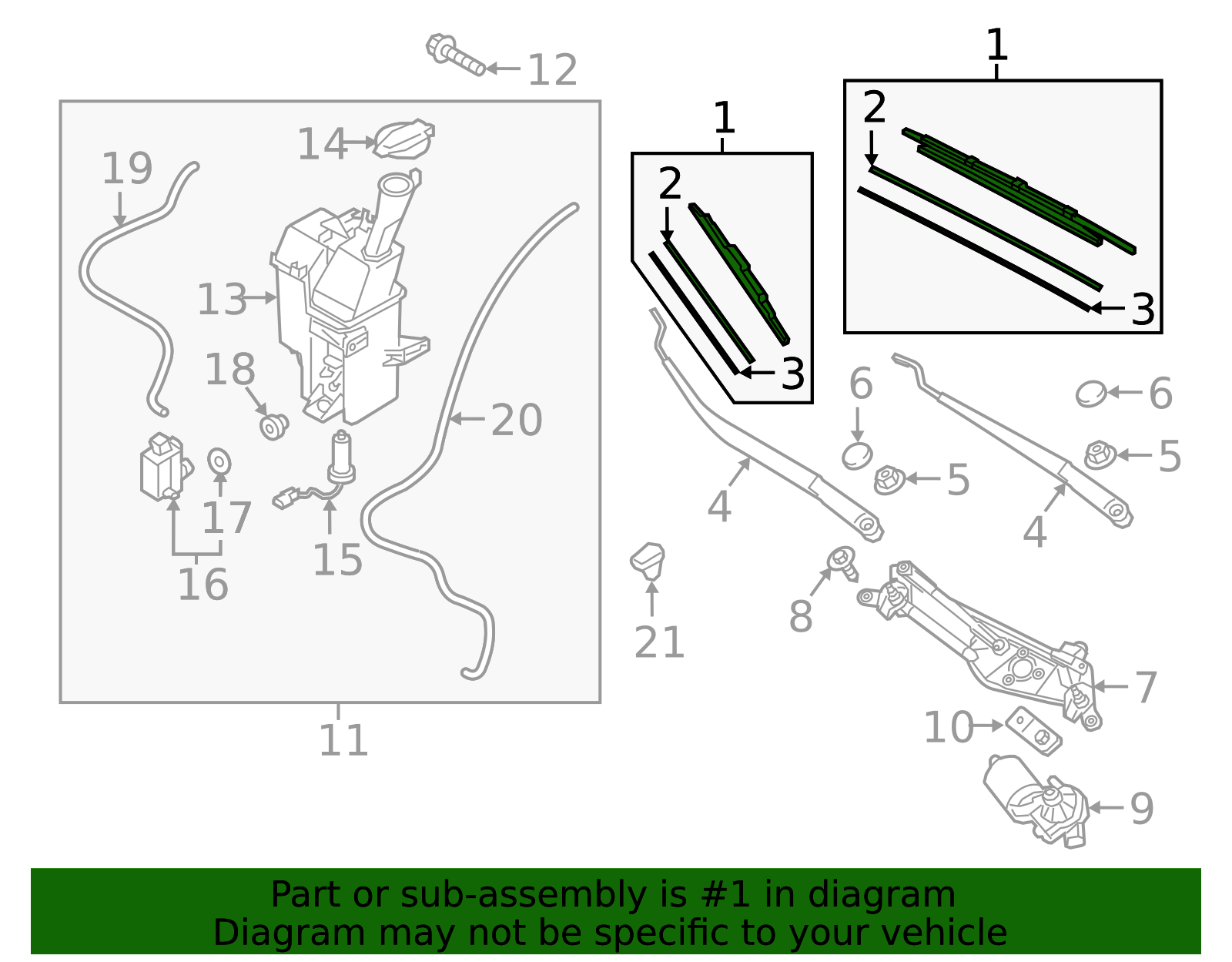 2007-2025 Hyundai Wiper Blade 99H09-AKA26-C | OEM Parts Online