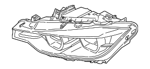 63117419630 - 2016-2019 BMW Composite Headlamp (63-11-7-419-630) | BMW ...