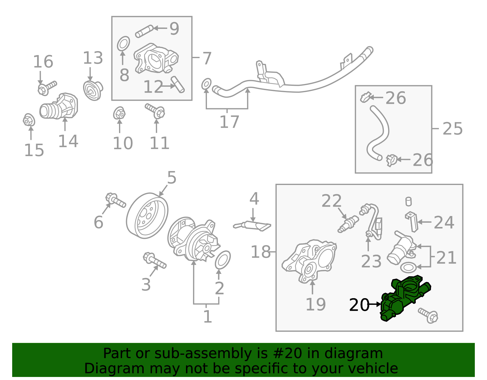 25640-03800 - High-Quality Engine Coolant Outlet Flange for AutoNation ...