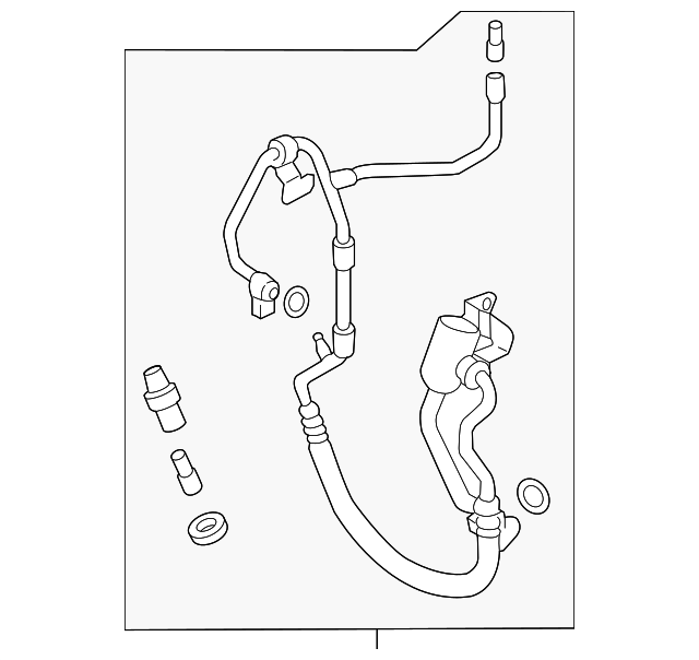 2015-2018 Ford | A/C Refrigerant Discharge Hose | F2GZ-19972-C | Walls ...