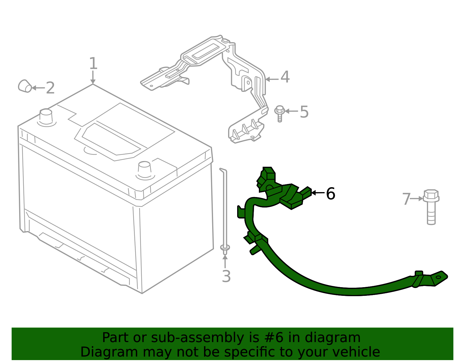 Battery Cable 37180-T4000 - Reliable Power Connections | AutoNation Parts