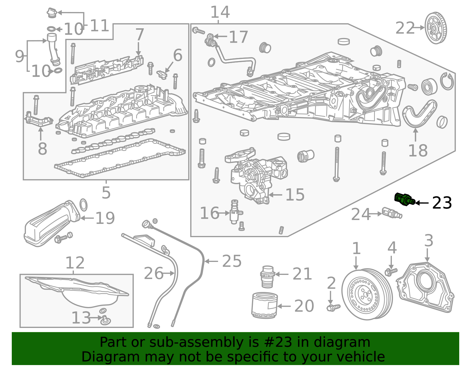 2016-2025 GM Oil Pressure Sensor 12727099 | GM Parts Center