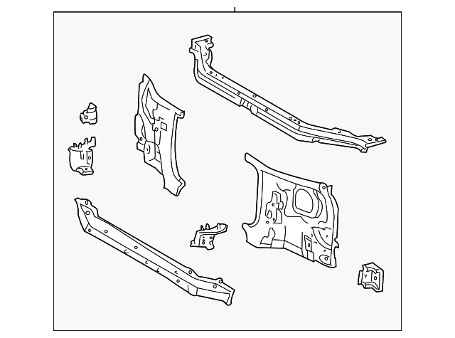 53201-0C050 - Radiator Support - 2005 2006 Toyota Tundra | Toyota Parts ...