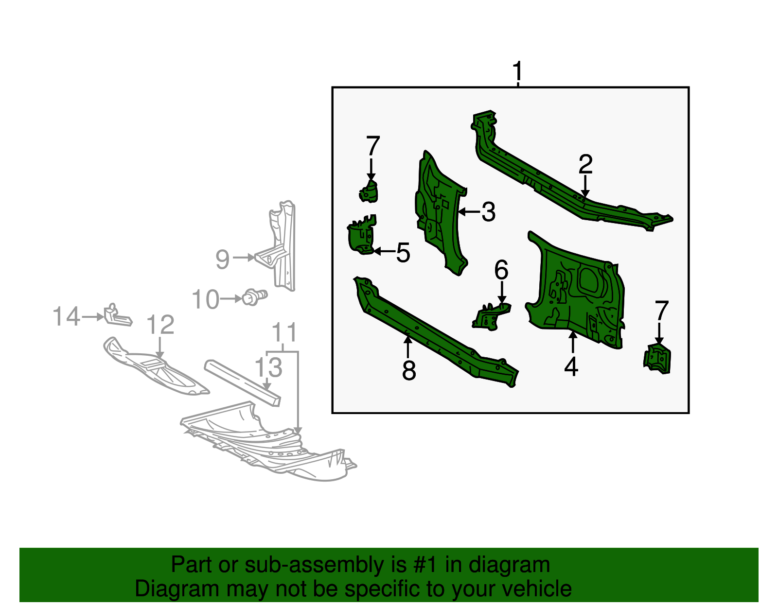 53201-0C050 - Radiator Support - 2005 2006 Toyota Tundra | Nucar Toyota ...