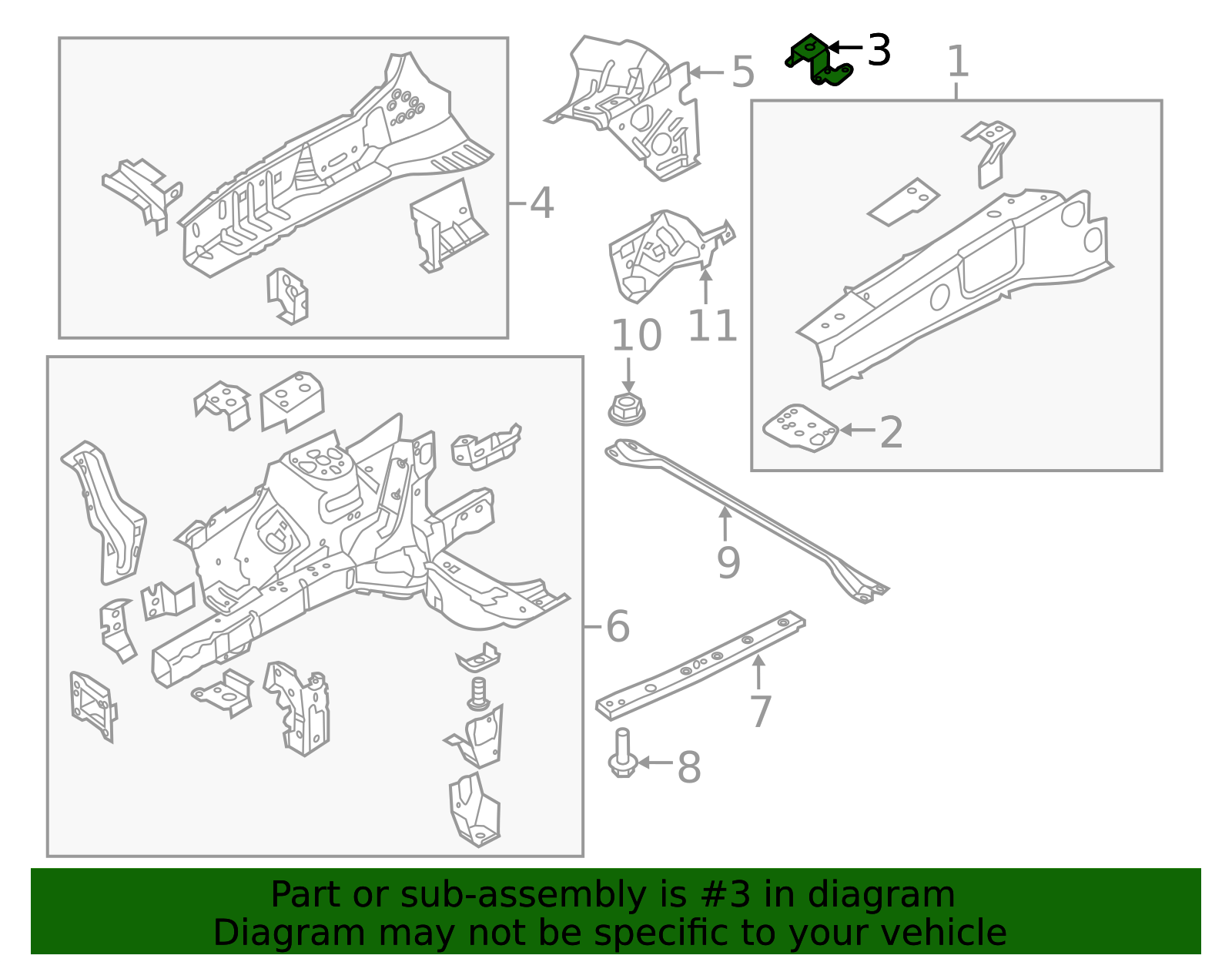 2016-2019 Ford OEM NEW 2016-2019 Ford Explorer Right Upper Rail Bracket ...