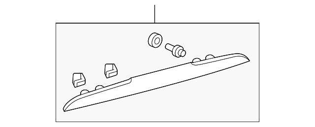 2003-2009 Lexus GX470 License Shield 75132-60070 | OEM Parts Online