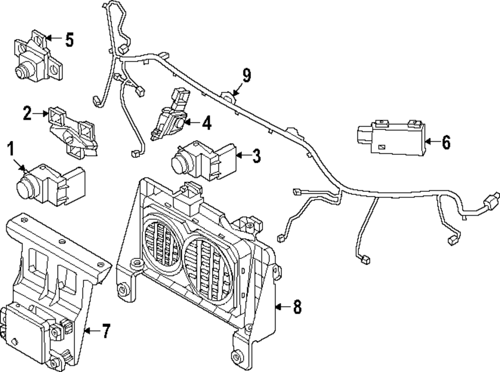 2024-2025 Genesis GV60 Park Sensor 99310-CU000-WHT | QuirkParts