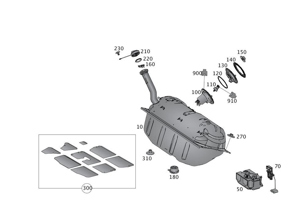 2005-2020 Mercedes-Benz Fuel Pump 172-470-07-94 | MB OEM Parts