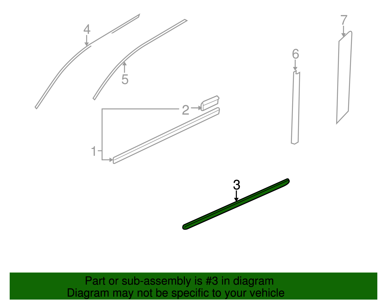 LC70-50-681A-09 - 2001-2003 Mazda MPV - Body Side Molding | Mazda Part ...