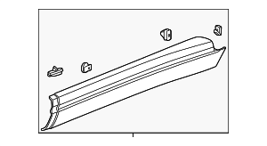2021-2025 GM Rear Rocker Molding 84913477 | Capital Chevy Parts