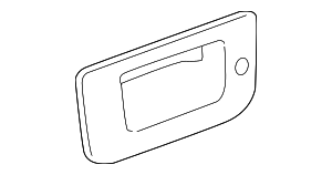 2007-2014 GM Tailgate Handle Bezel in Black with Hardware 22755302 ...