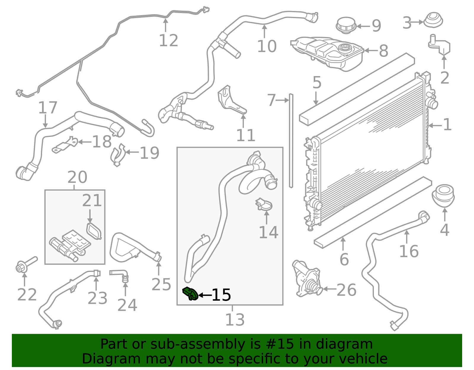 3M5Z-14A163-A - High-Quality Upper Hose Retainer Clip for 2014-2022 ...