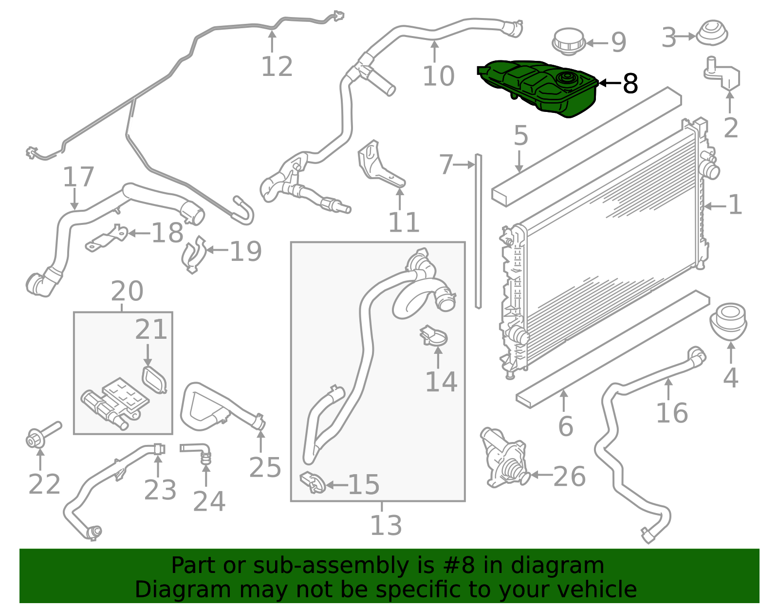 2013-2022 Ford Engine Coolant Reservoir CV6Z-8A080-C | OEM Parts Online