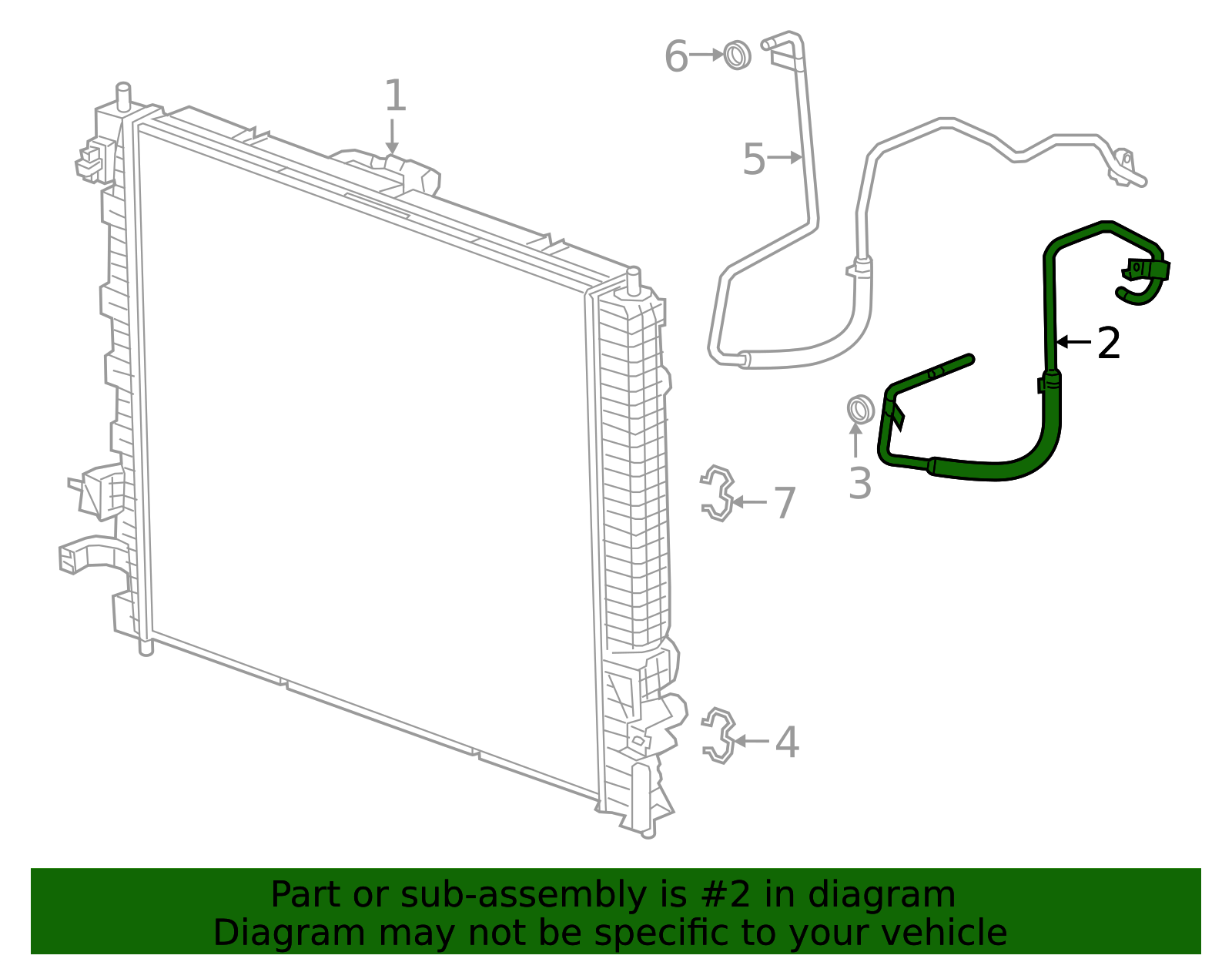 2018-2024 GM Transmission Cooler Inlet Pipe 84990702 | Capital Chevy Parts