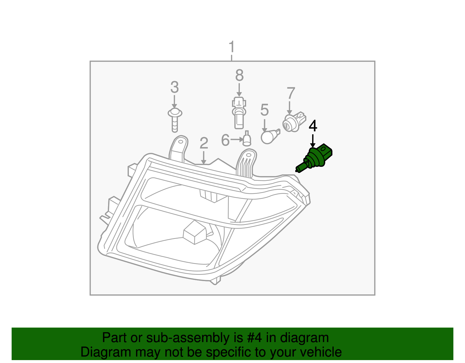 26296-9B903 - Bulb - 1996-2019 Nissan | World OEM Parts Nissan