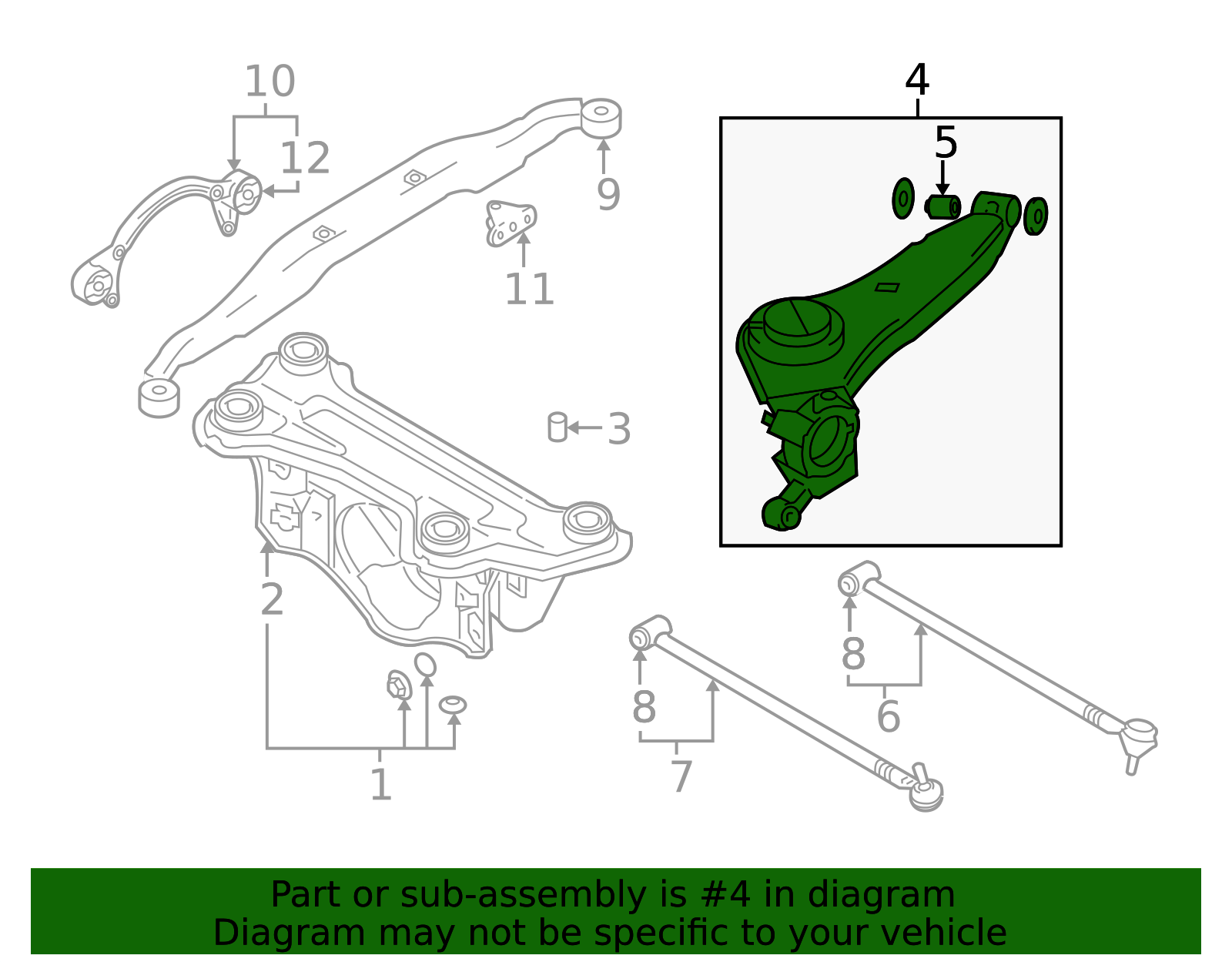2003-2006 Hyundai Santa Fe Trailing Arm 55100-26600 | OEM Parts Online